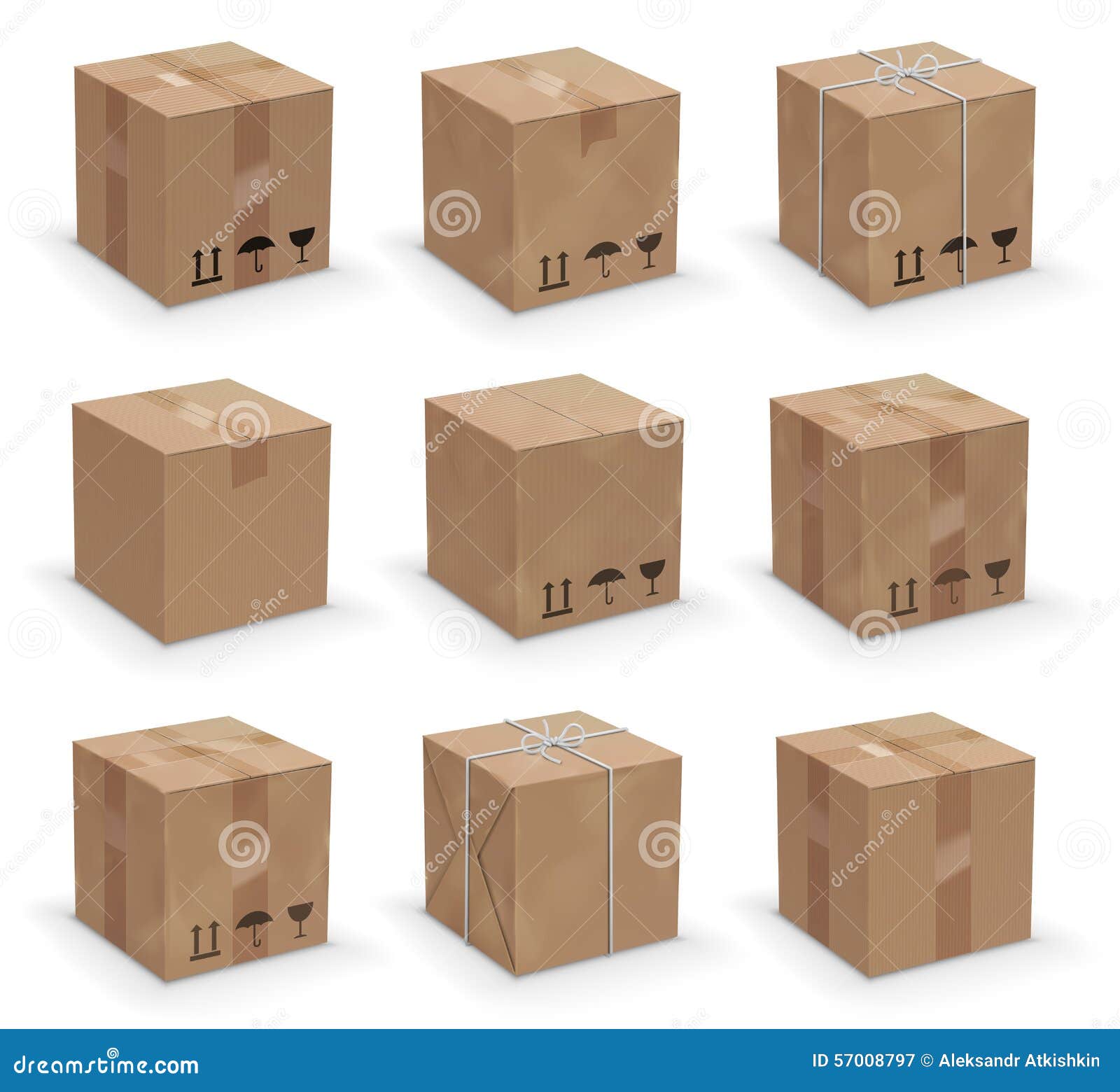 Different boxes stock vector. Illustration of home, isolated - 57008797