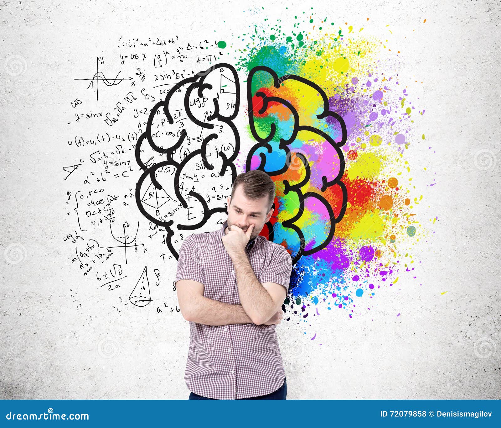 Different Brain Sides Wall Stock Illustrations – 10 Different Brain ...