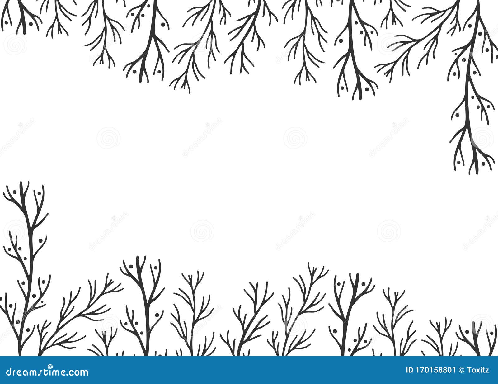 Different Branches, Isolated on White Background. Vector Image Stock ...