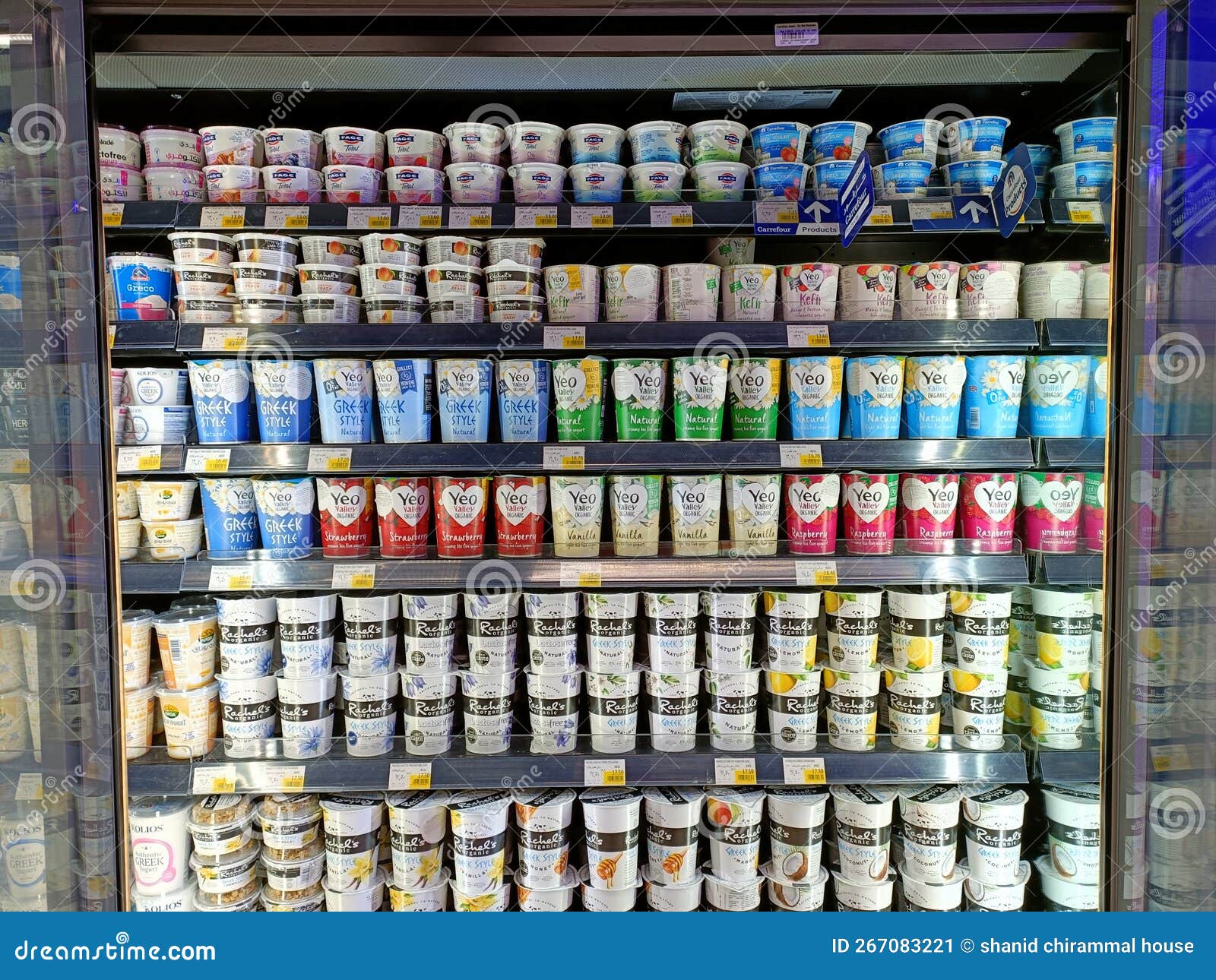 Different Brands of Greek Yoghurt Display Editorial Photo - Image of ...