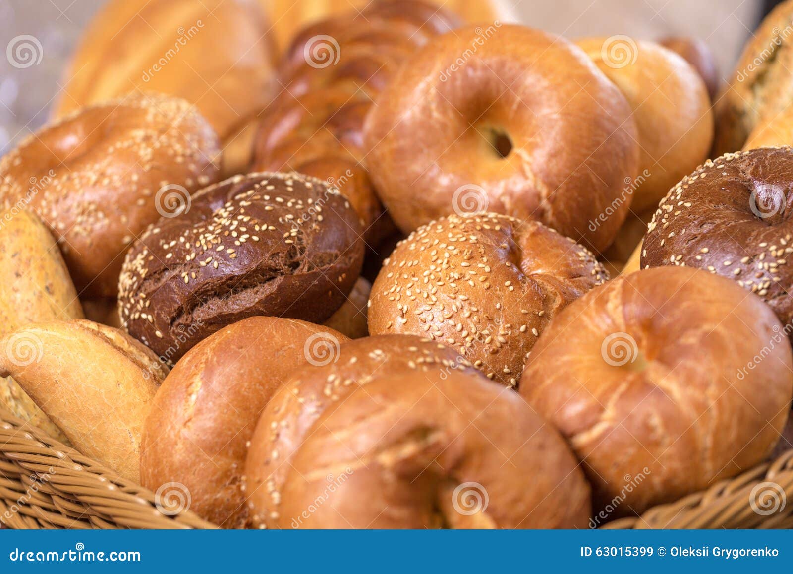 Different bread stock image. Image of bucket, nutrition - 63015399