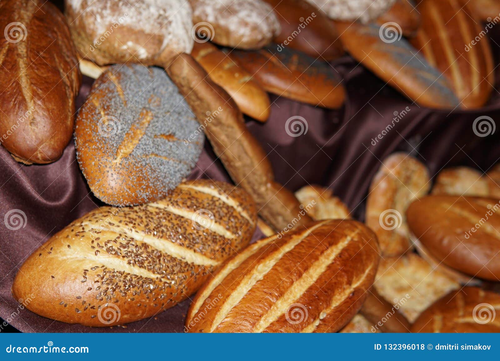 Different Bread Rolls on the Table Bakeries Stock Photo - Image of ...