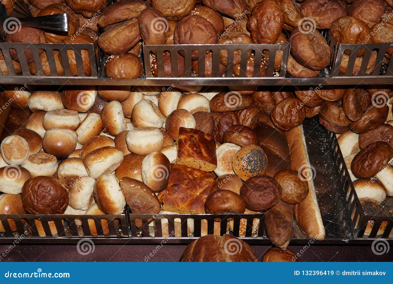 Different Bread Rolls on the Table Bakeries Stock Image - Image of ...