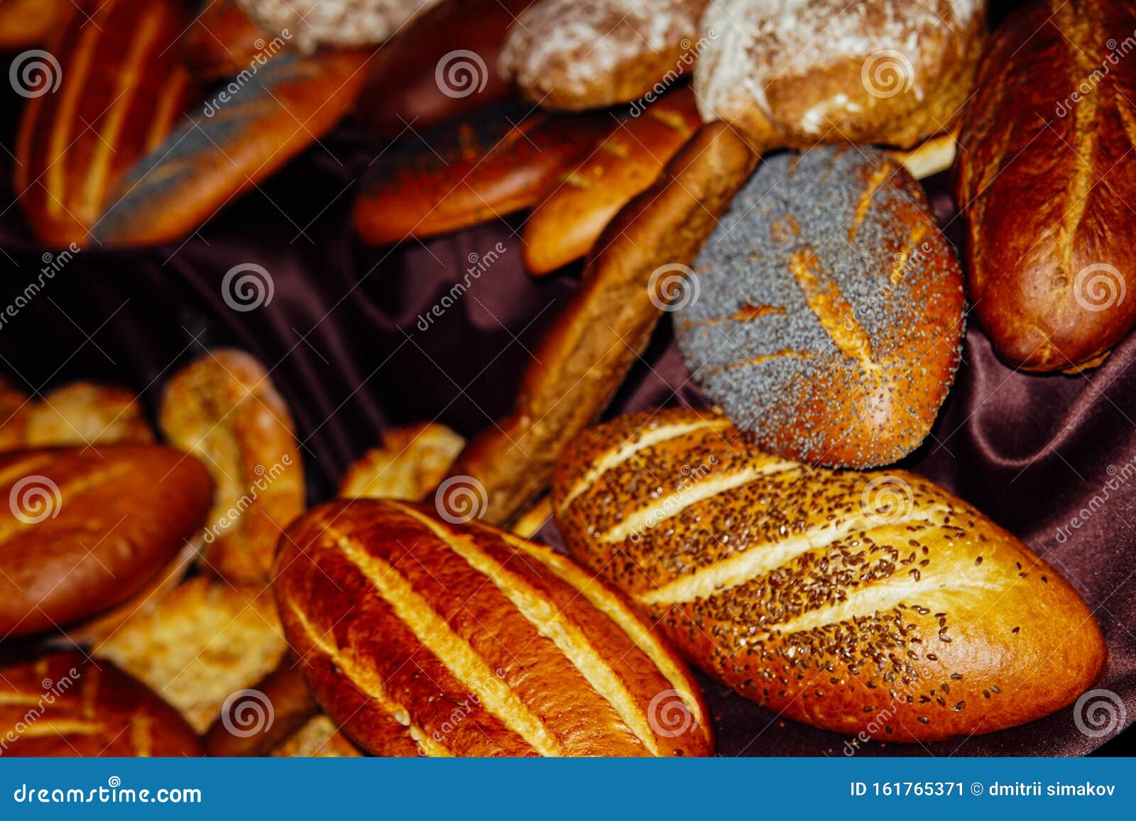 Different Bread Rolls on the Table Bakeries Stock Image - Image of ...