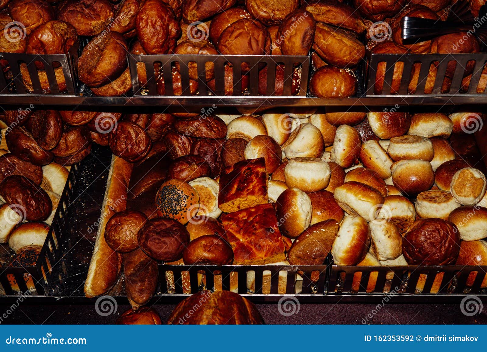 Different Bread Rolls on the Table Bakeries Stock Photo - Image of ...