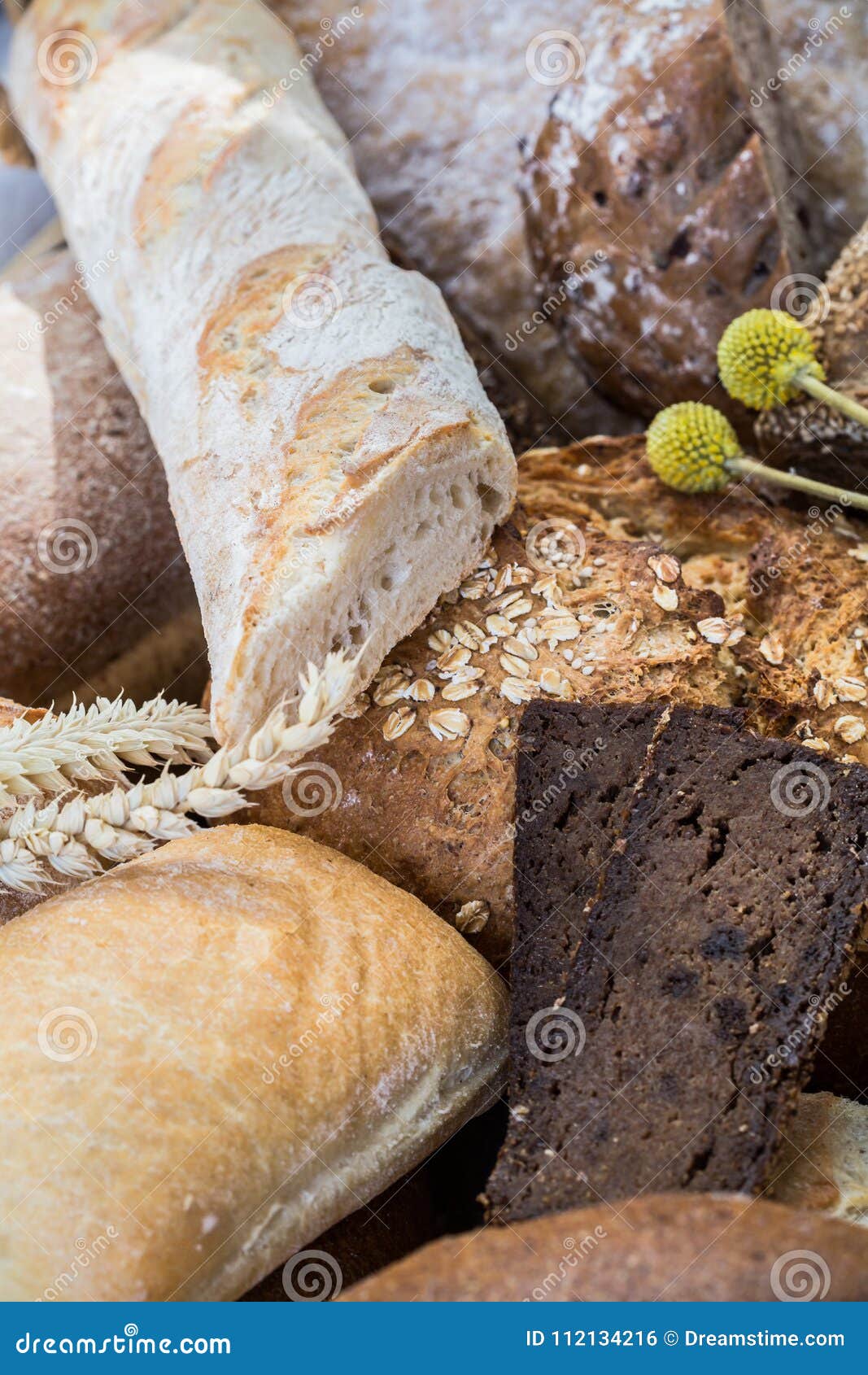 Different Breads in Several Sizes Stock Photo - Image of break, lunch ...