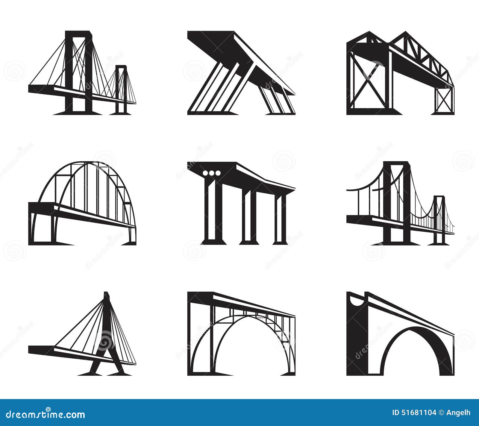 Highway Bridges Cartoon Vector | CartoonDealer.com #22256519