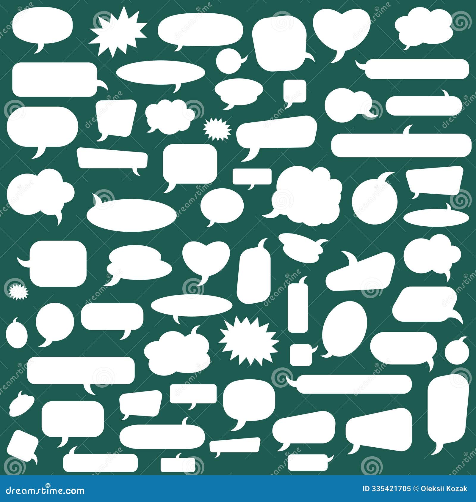 Different Bubbles for Communication. Bubbles for Comics Stock Vector ...