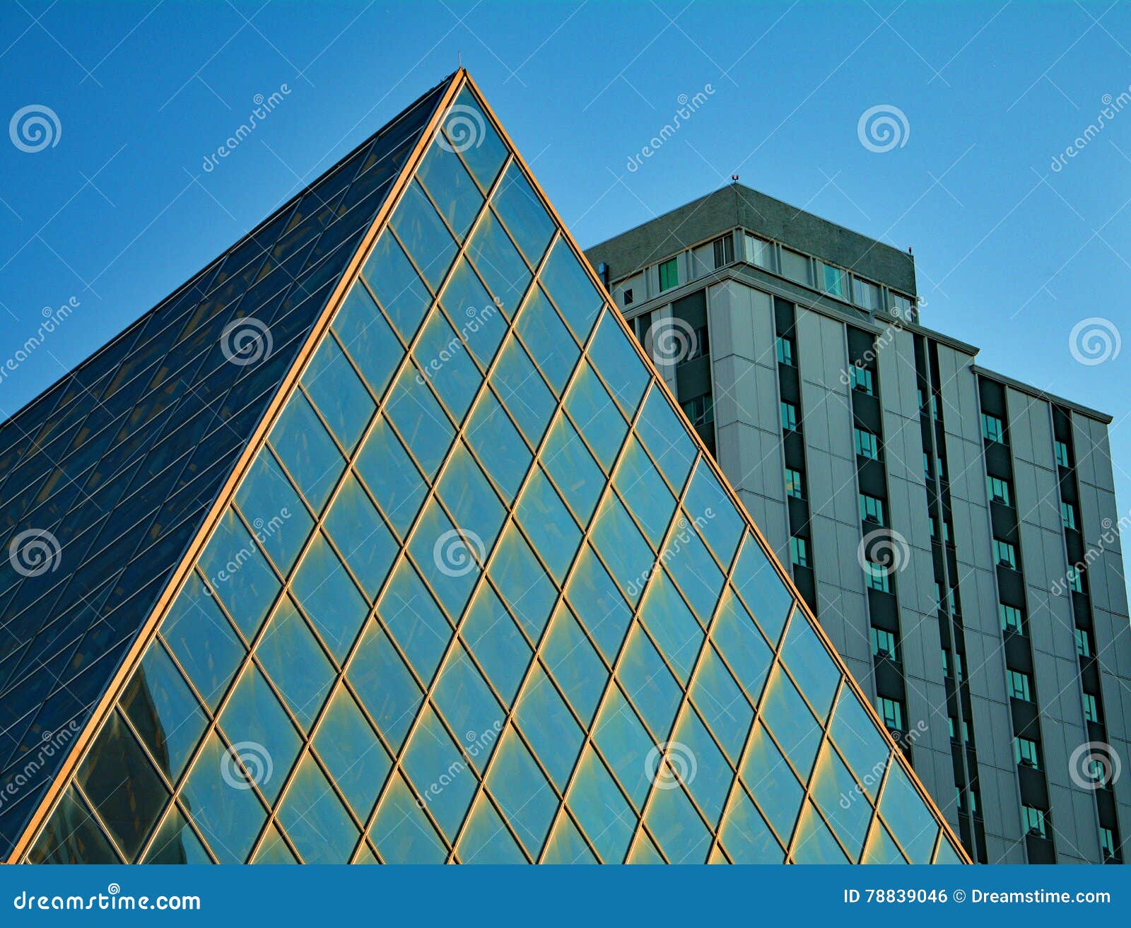 Different Building, Several Style of Stones and Glass Stock Photo ...
