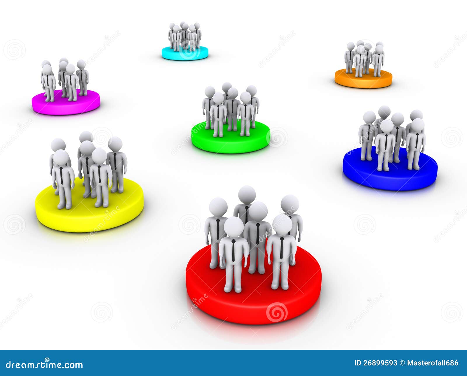 Different business groups stock illustration. Illustration of diversity ...