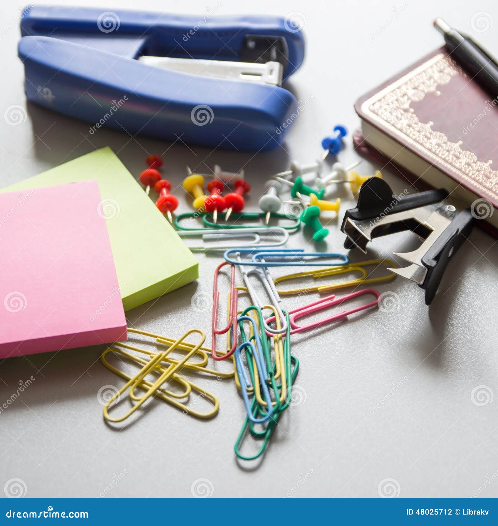 Different Business Objects on Wooden Desk. Stock Photo - Image of ...