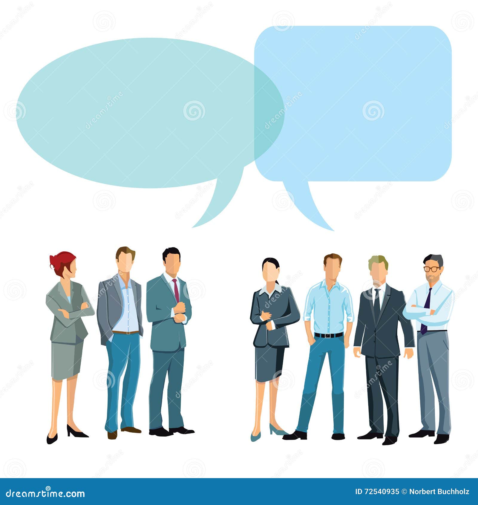Two Groups Of Business People Pulling Rope. Vector Illustration ...