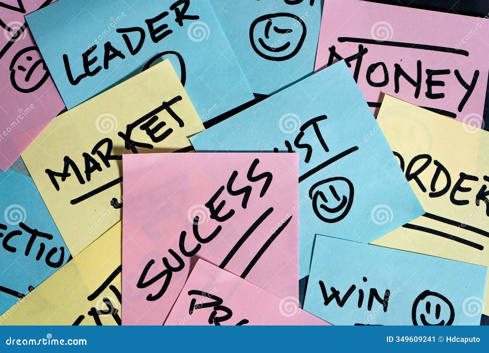 Different Business-related Concepts Each Written on a Different Post-it ...