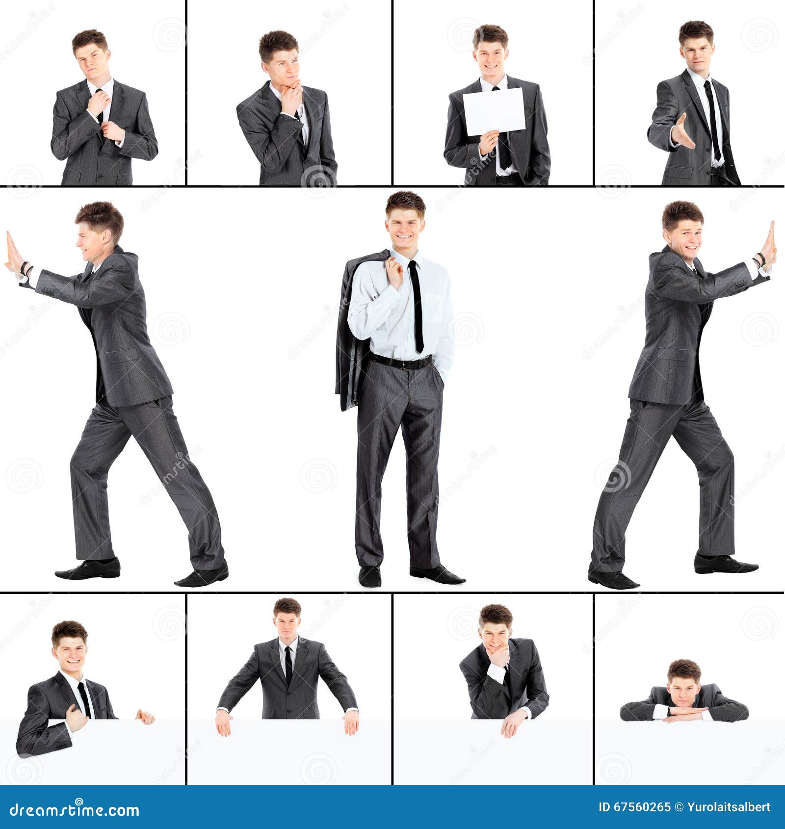 Different Business Situations Stock Image - Image of employer, collag ...