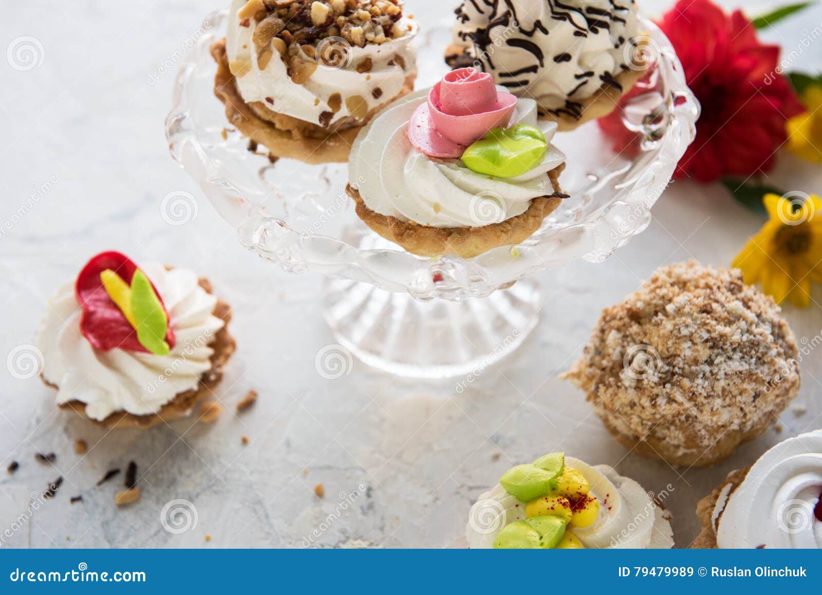 Different Cakes Composition Stock Image - Image of party, cakes: 79479989