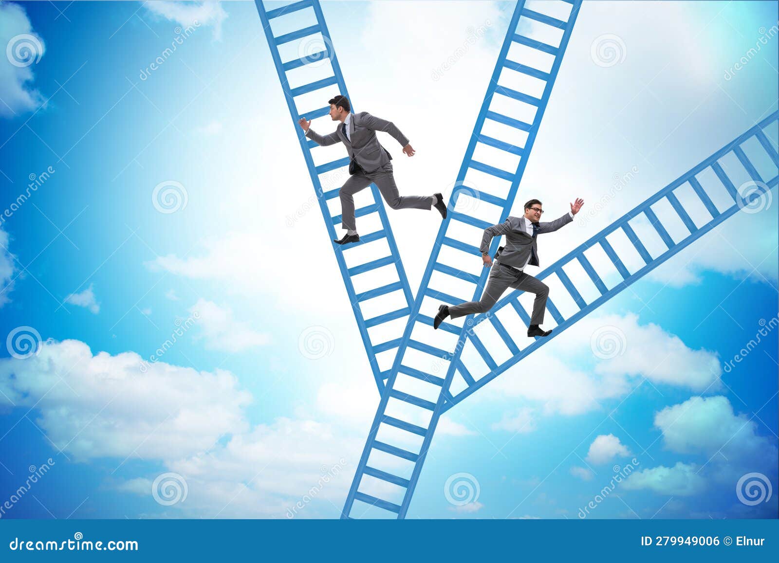 Different Career Path Concept with Businessman Stock Photo - Image of ...