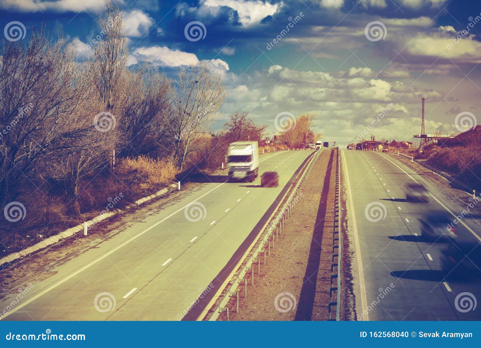 Different Cars in the Highway in Morning Stock Photo - Image of traffic ...
