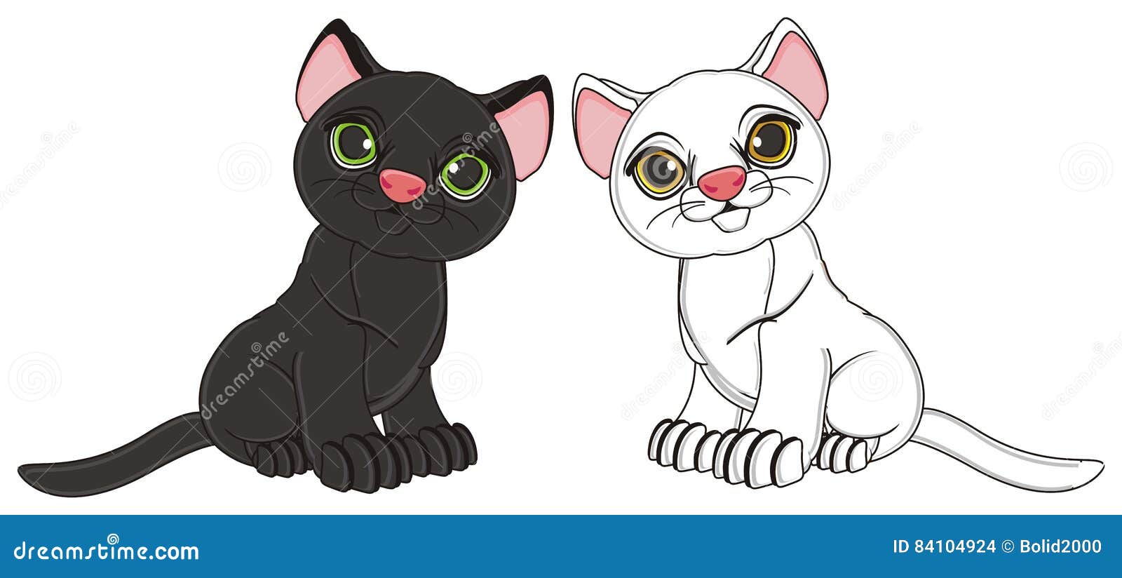 Different cats sit stock illustration. Illustration of character - 84104924