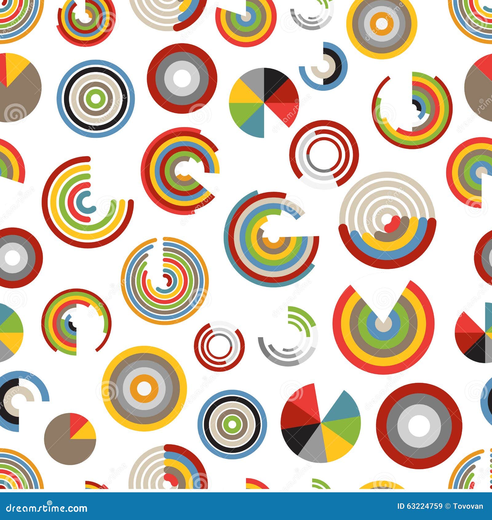 Different Chart and Indicators Pattern Stock Vector - Illustration of ...