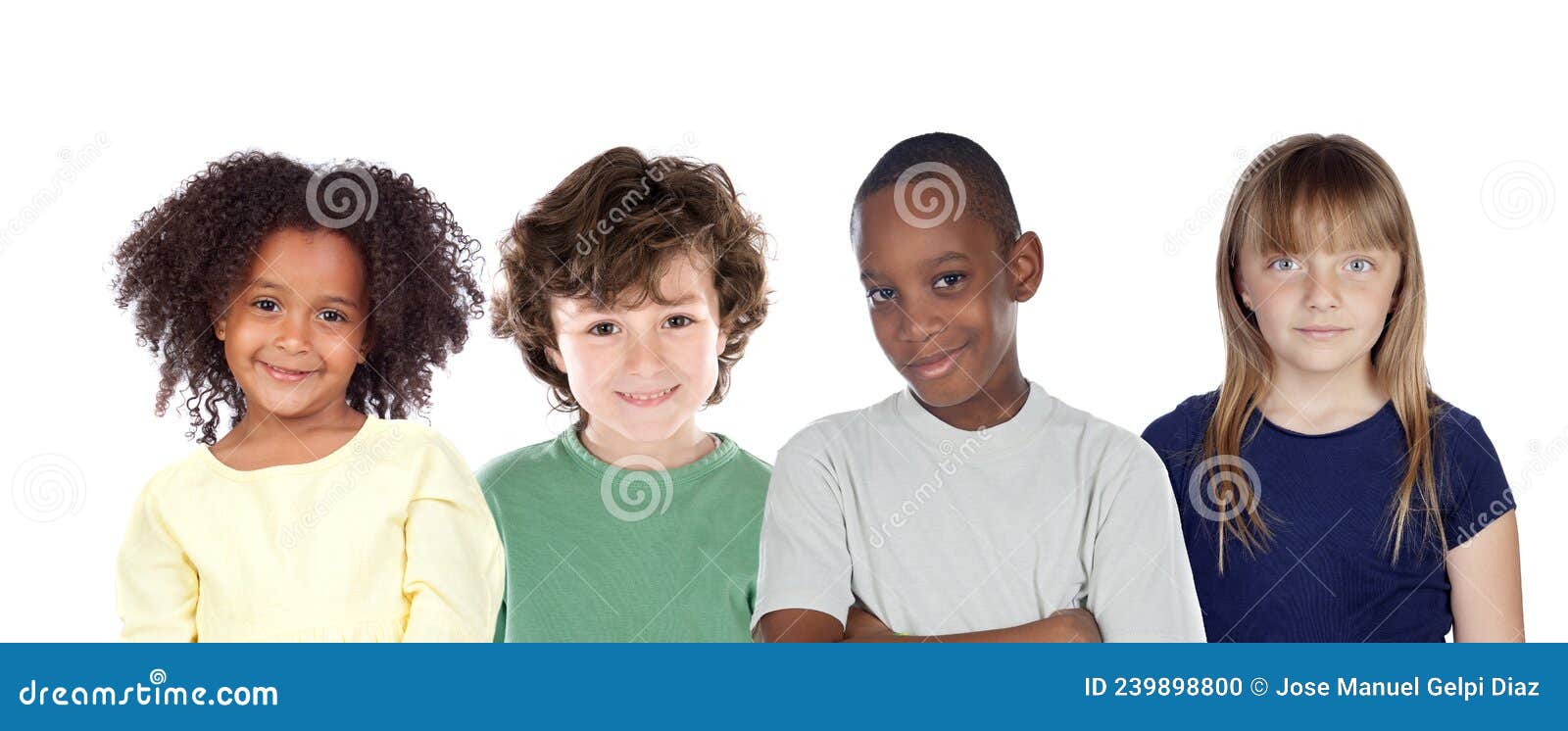Different Children Looking at Camera Stock Photo - Image of joyful ...
