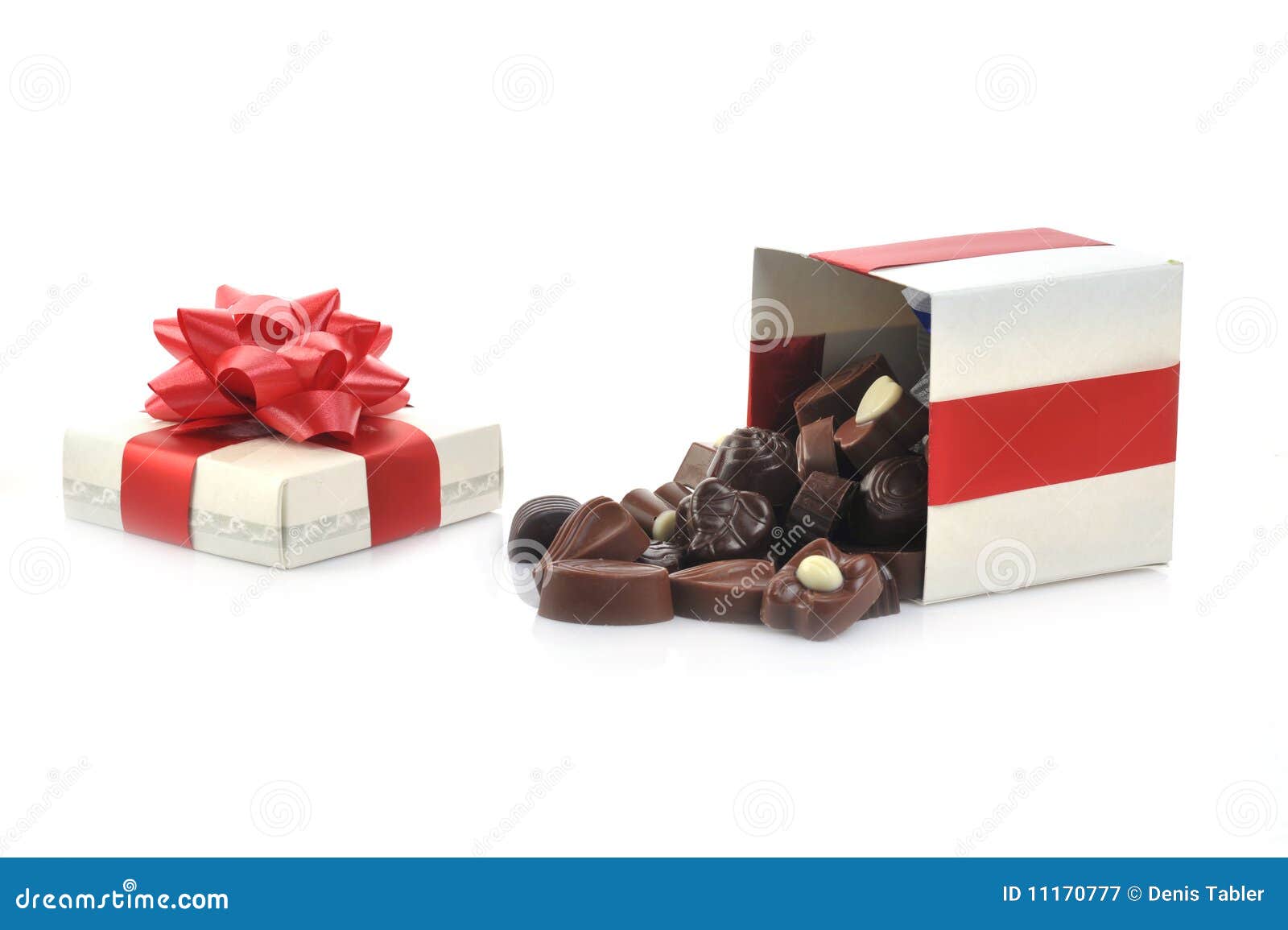 Different chocolate in box stock image. Image of dessert - 11170777