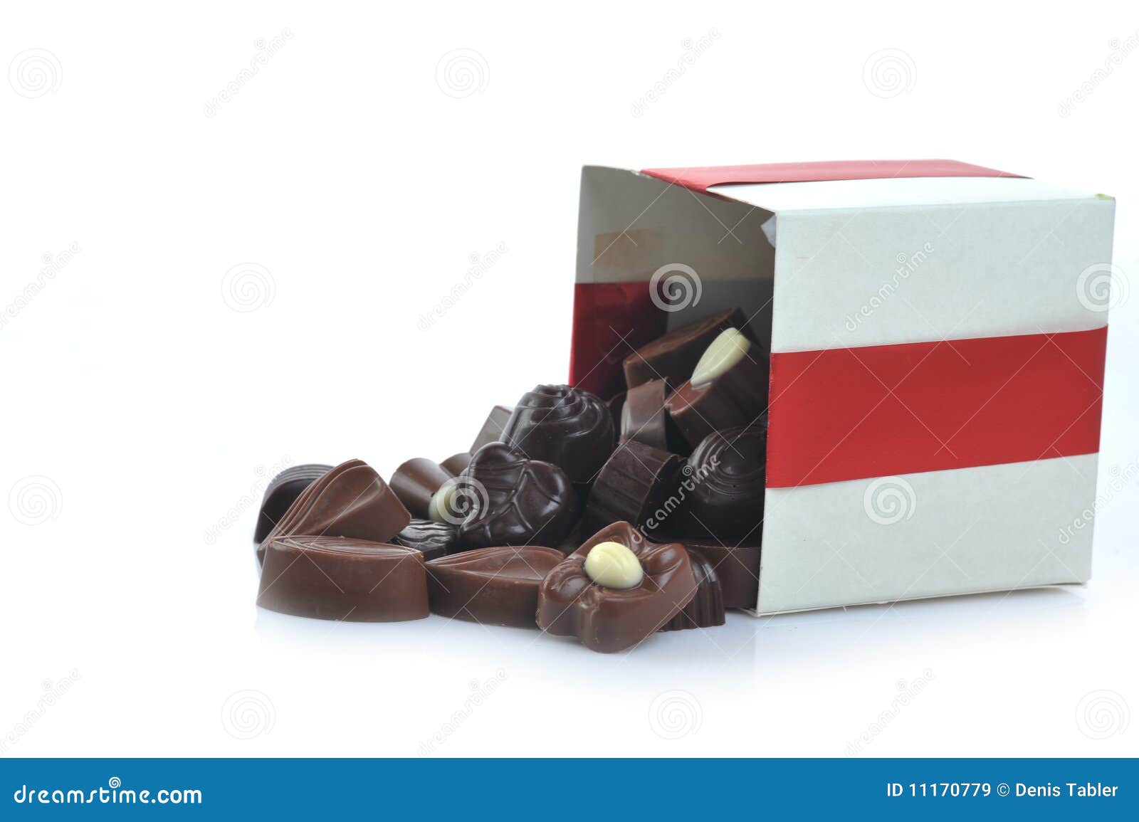 Different chocolate in box stock image. Image of horizontal - 11170779