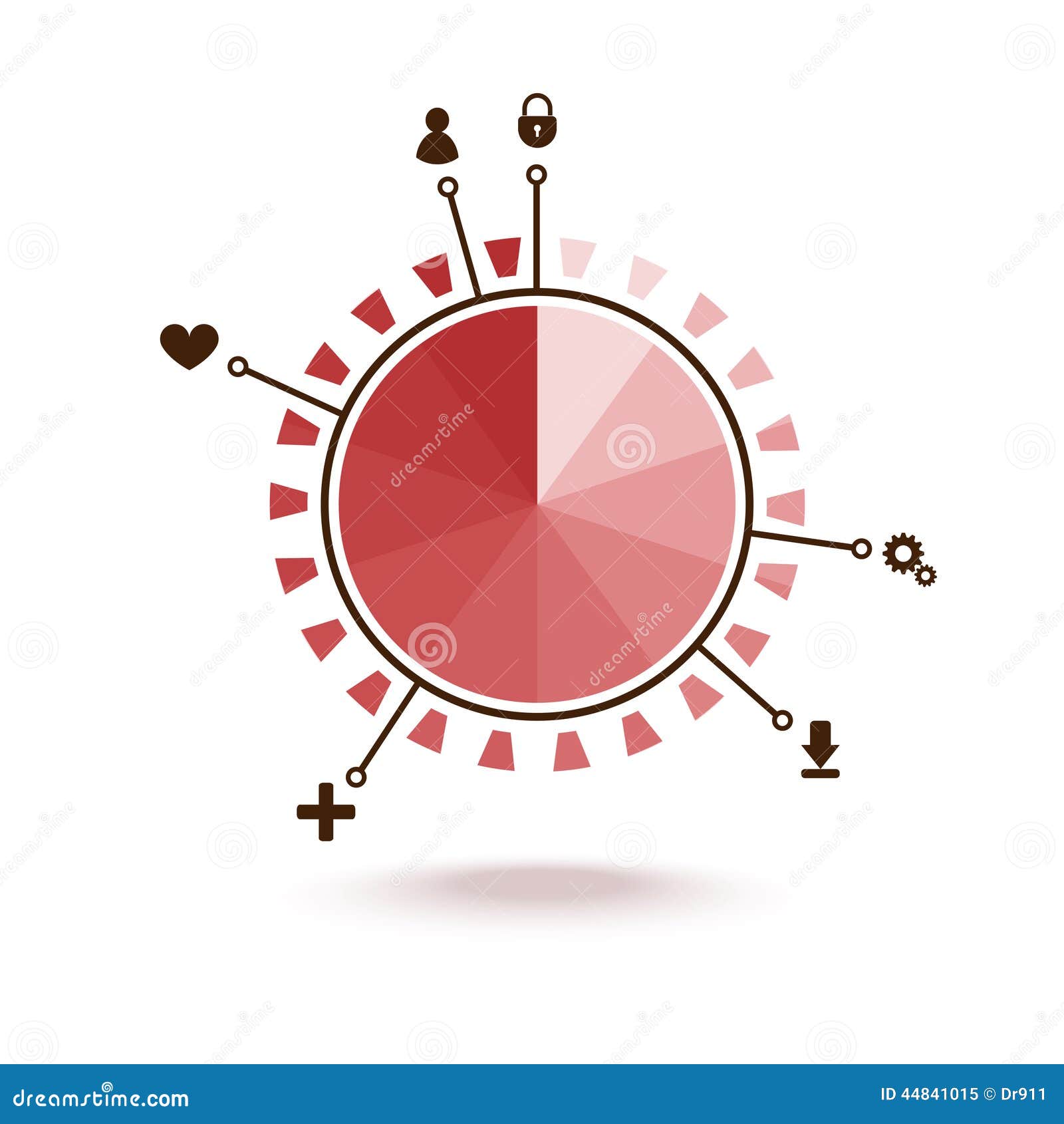 Different circles stock vector. Illustration of diagram - 44841015