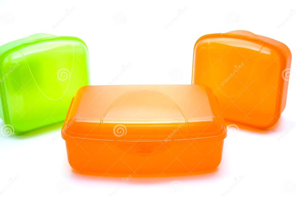 Different Click Boxes of Plastic Stock Image - Image of container ...