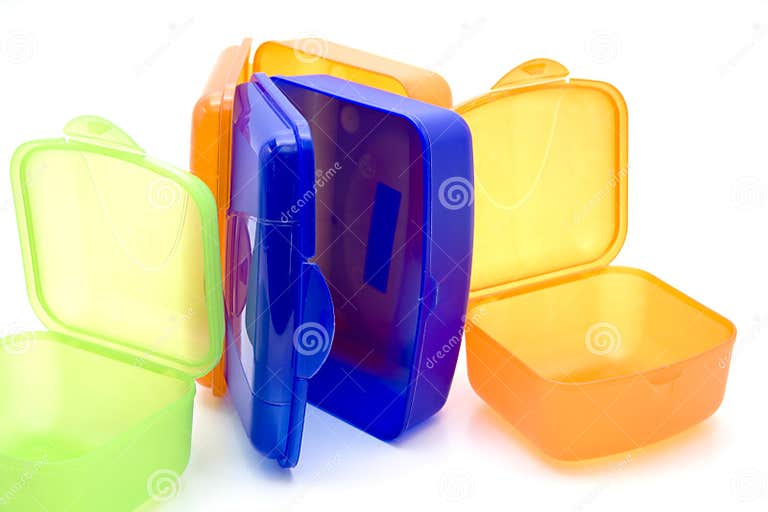 Different Click Boxes of Plastic Stock Image - Image of seal, holds ...