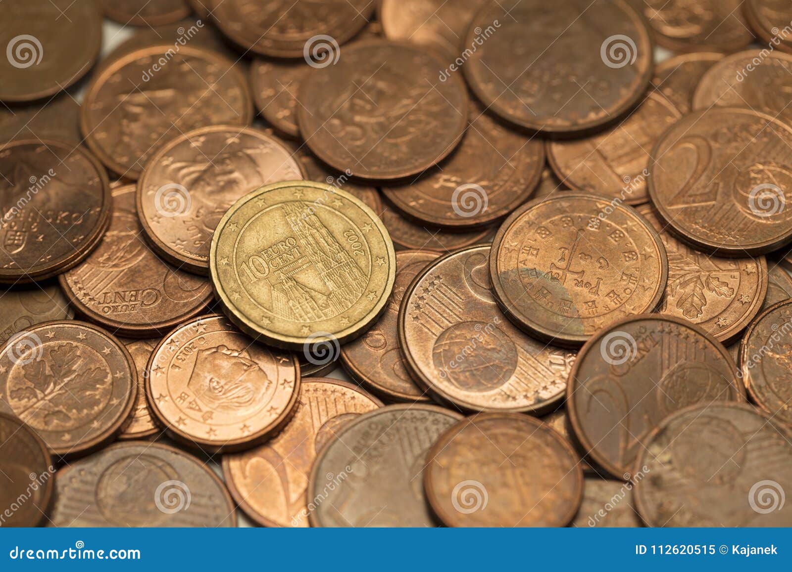 Different Kinds Coins from the All World in the Detail Stock Image ...
