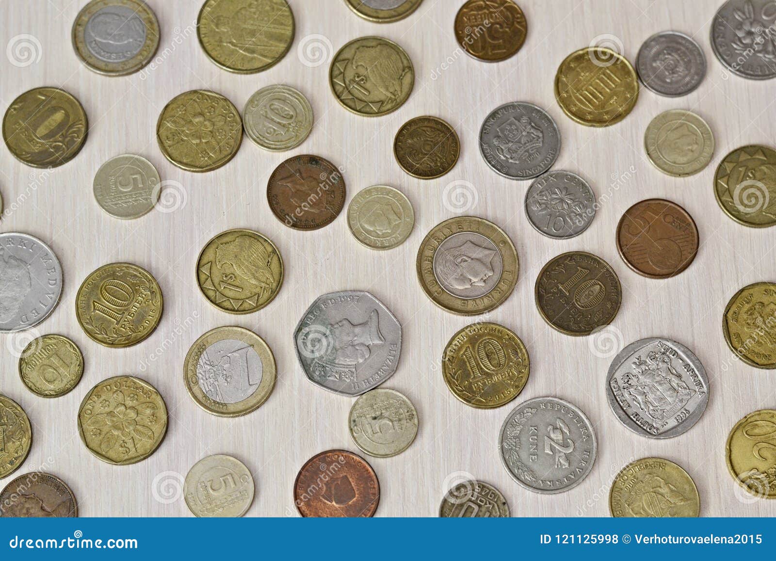 Different Coins of Different Countries Editorial Stock Photo - Image of ...