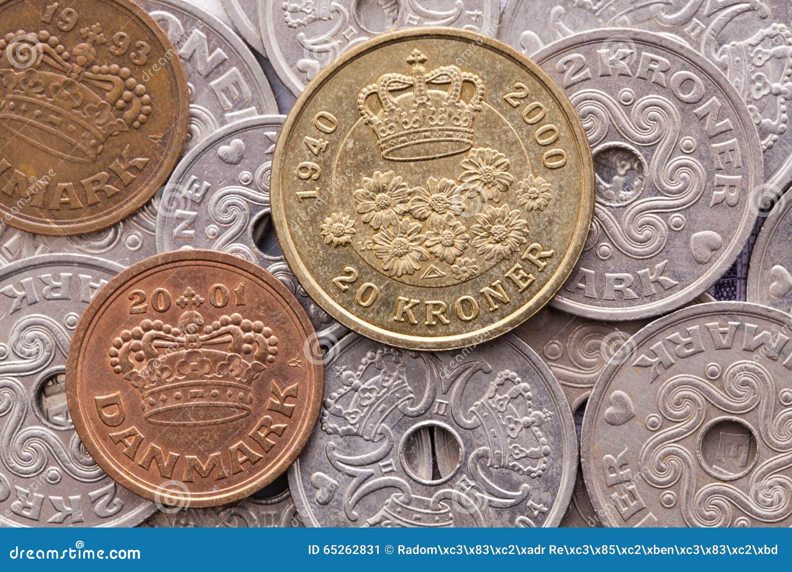 Different Coins of Danish Money Stock Image - Image of economy ...