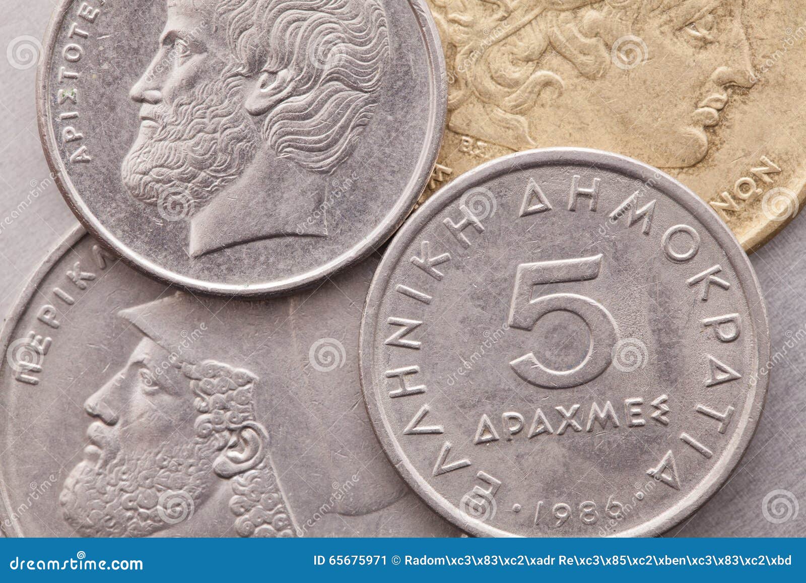 Different Coins of Old Greek Money Stock Image - Image of money, greece ...