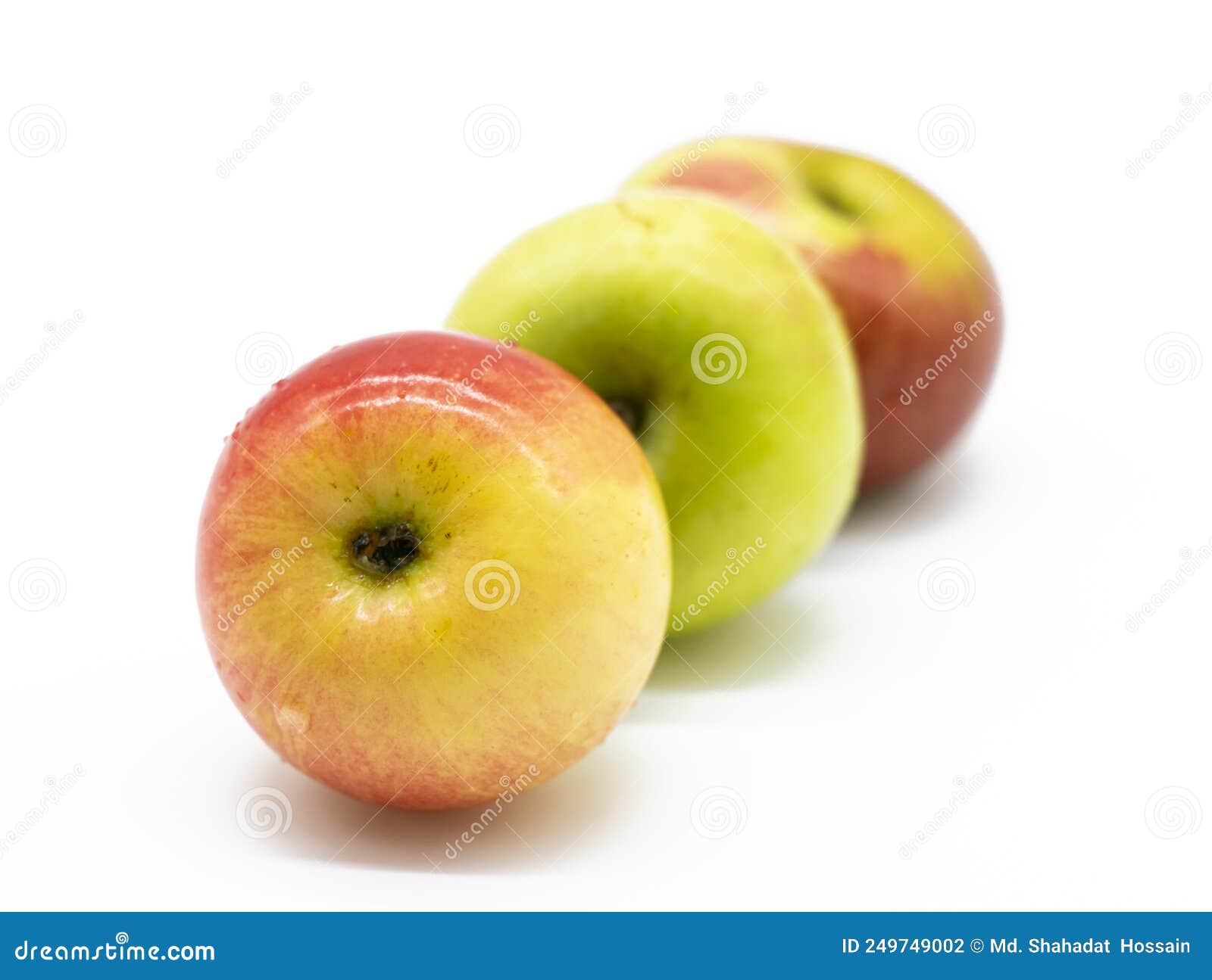 Different Color Apple Isolate on White Background Stock Photo - Image ...