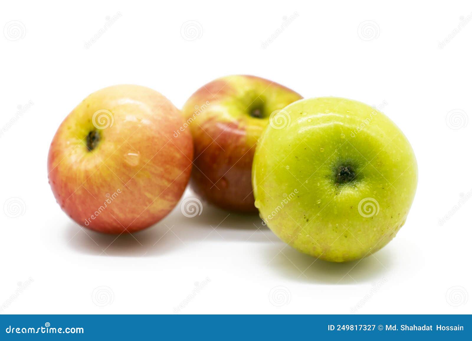 Different Color Apple Isolate on White Background Stock Image - Image ...