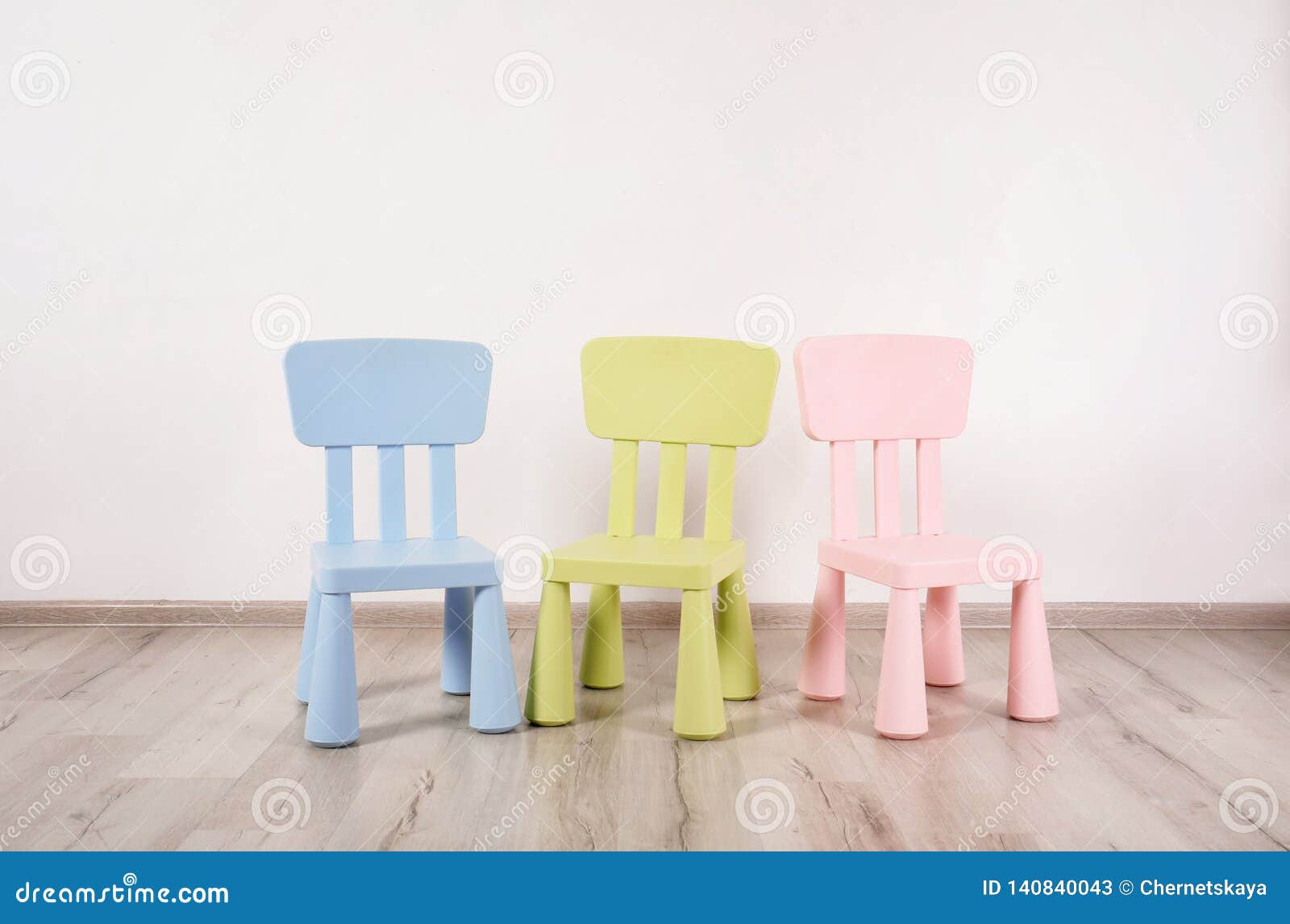 Different Color Chairs in Child Room Stock Image - Image of home ...