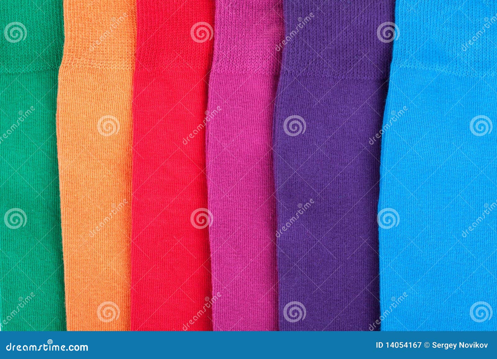 Different Color Clothes Lay In Row Royalty Free Stock Photography ...