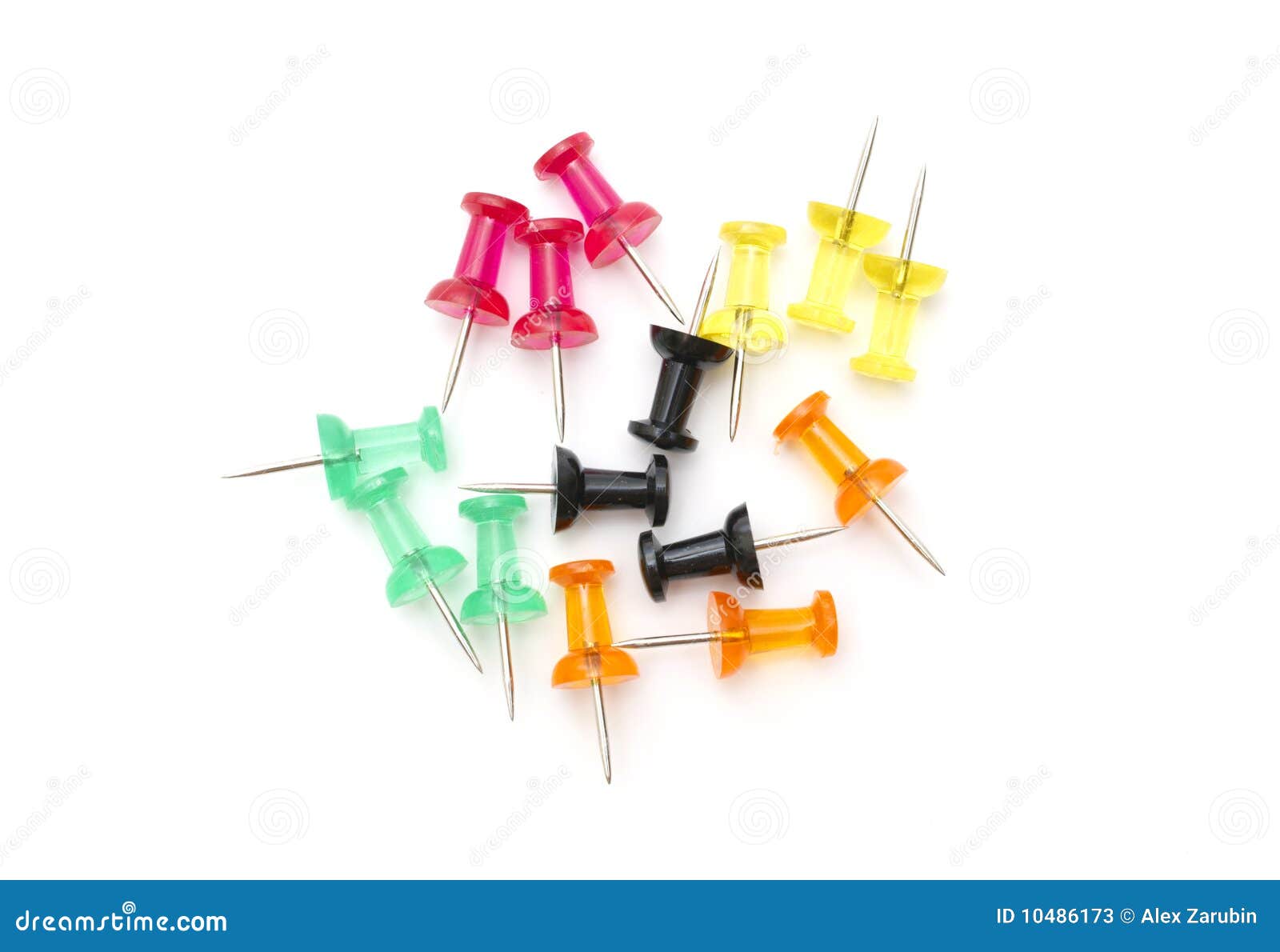 Different Color Drawing-pins Stock Image - Image of business, color ...