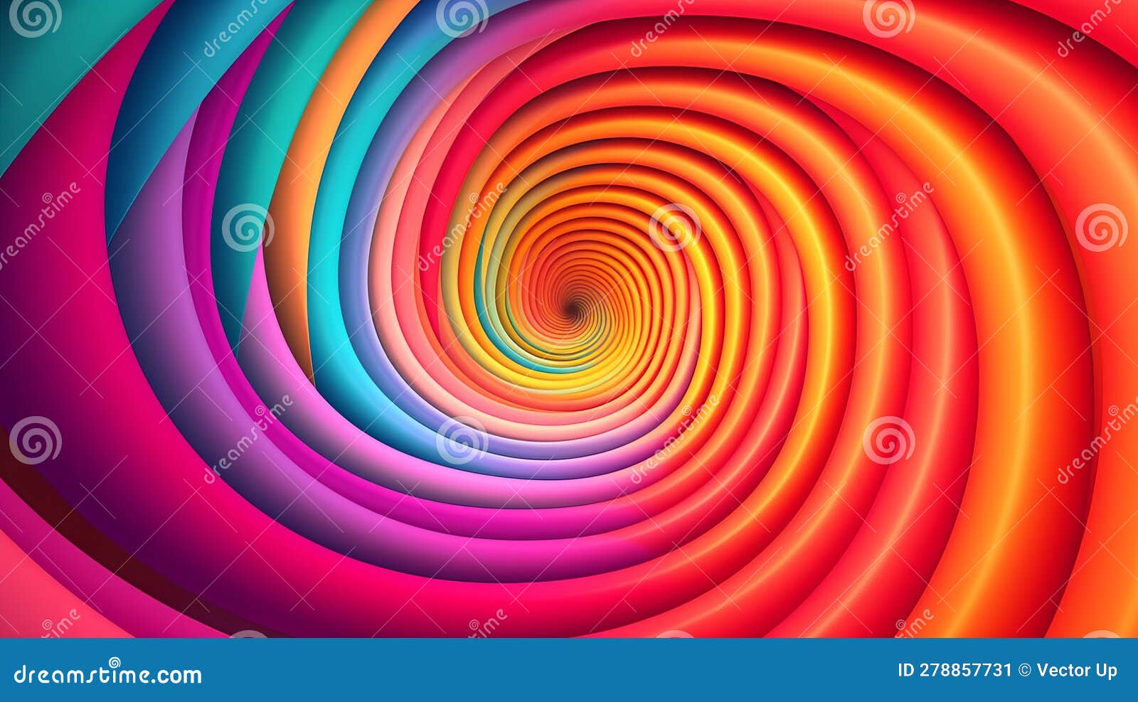 Different Color Forming a Hypnotic and Mesmerize. Generative AI Stock ...