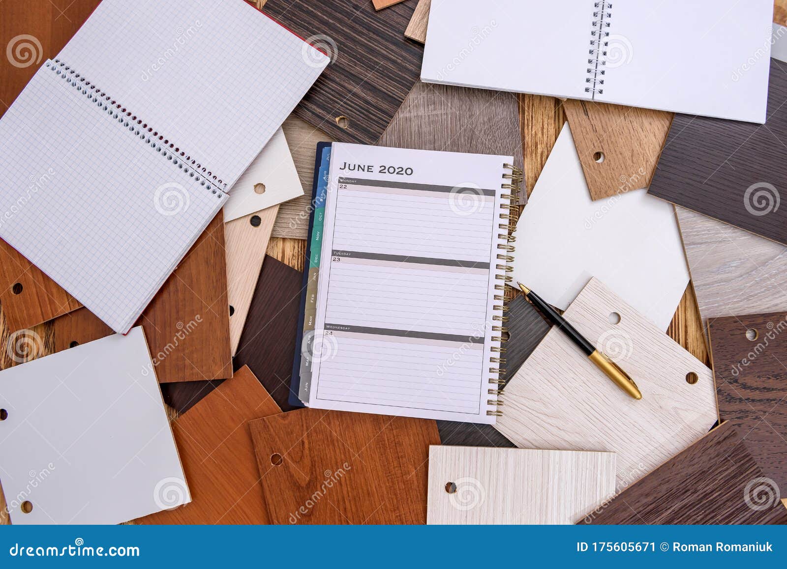 Different Color and Material Samples for House Design Stock Image ...