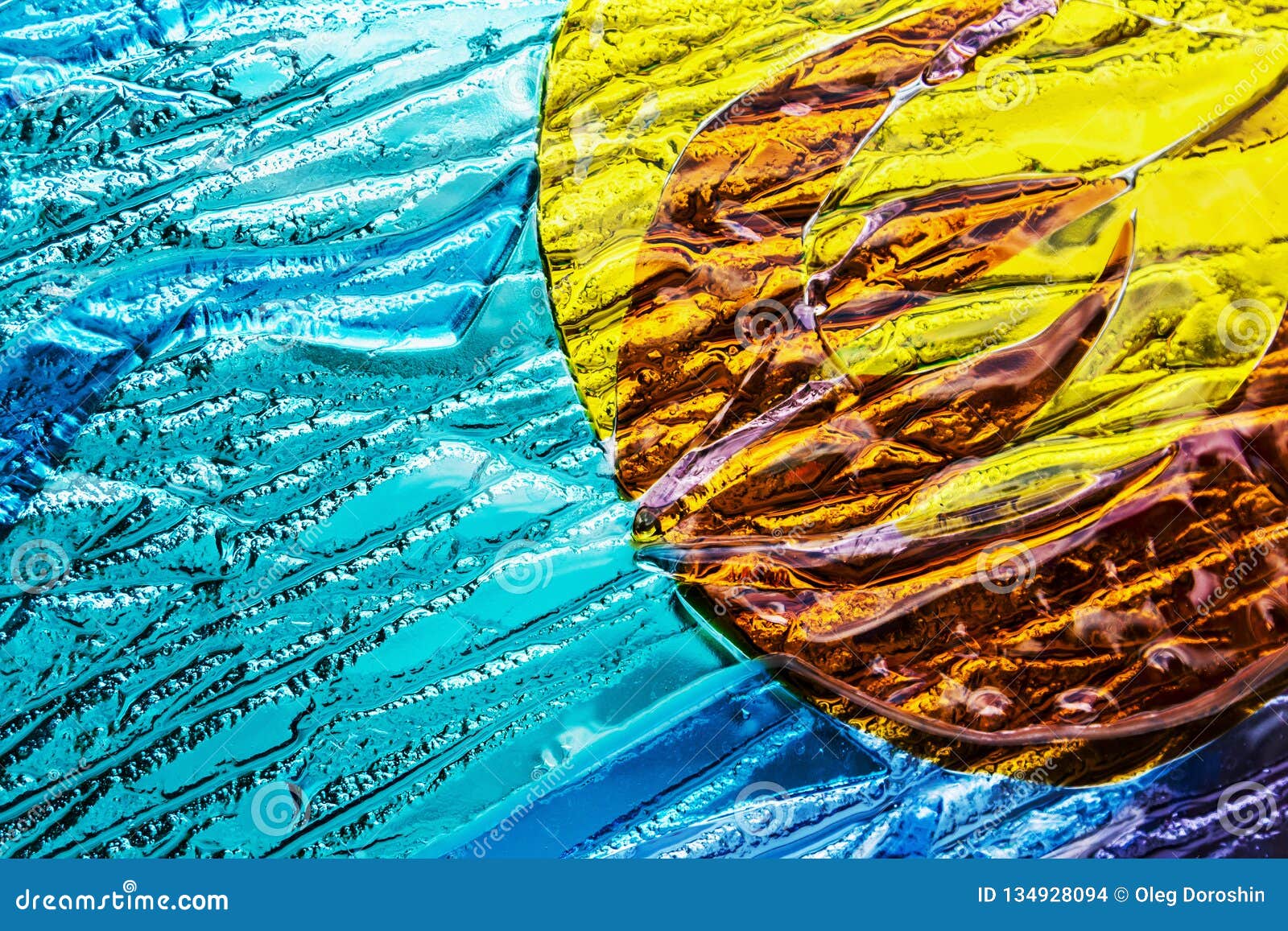 Different Color Pieces of Opaque Stained Glass Stock Photo - Image of ...