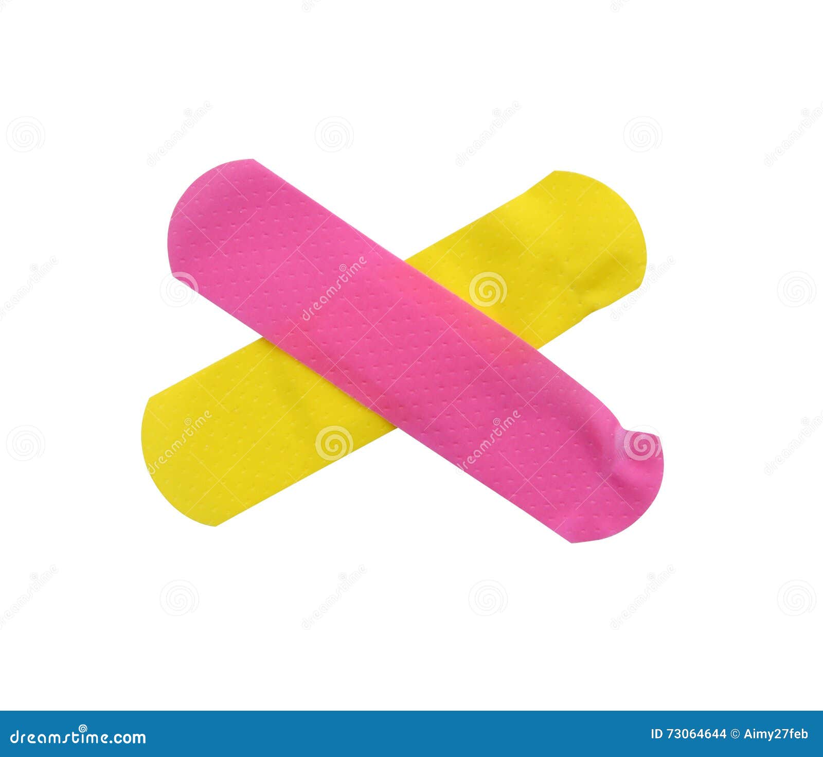 Different Color Plasters or Bandage Isolated on White Background ...