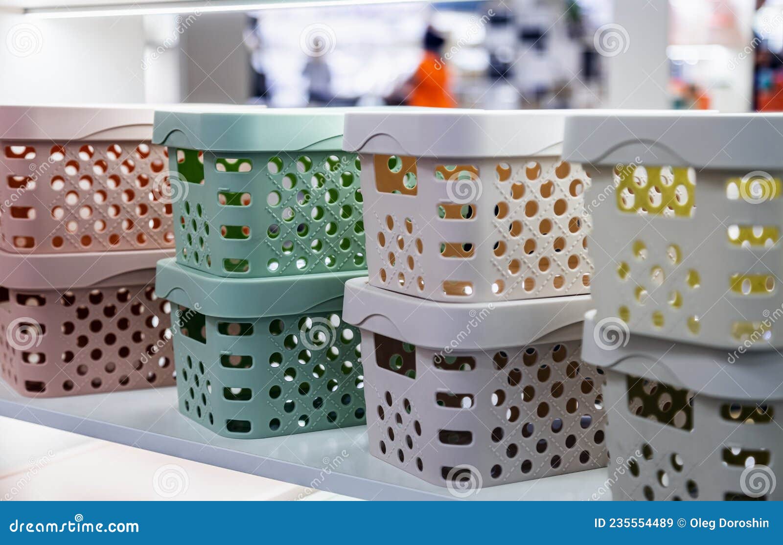 Different Color Plastic Boxes and Boxes Stock Image - Image of colour ...