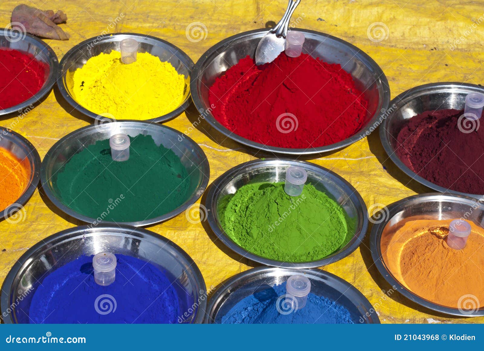 Different Color Powders on Market in India Stock Photo - Image of india ...