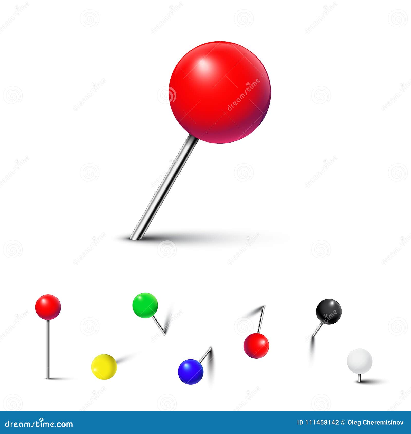 Different Pushpins Stock Illustrations – 337 Different Pushpins Stock ...