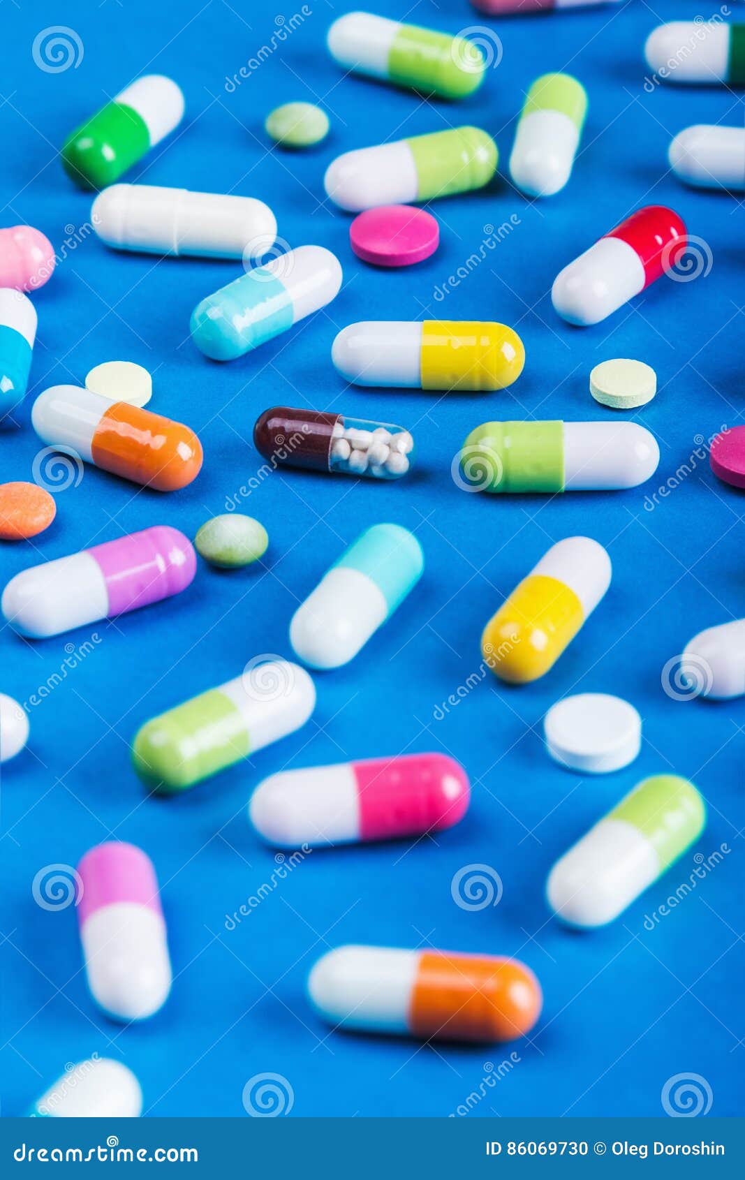 Different Color Tablets and Pills Stock Photo - Image of drugs, pain ...