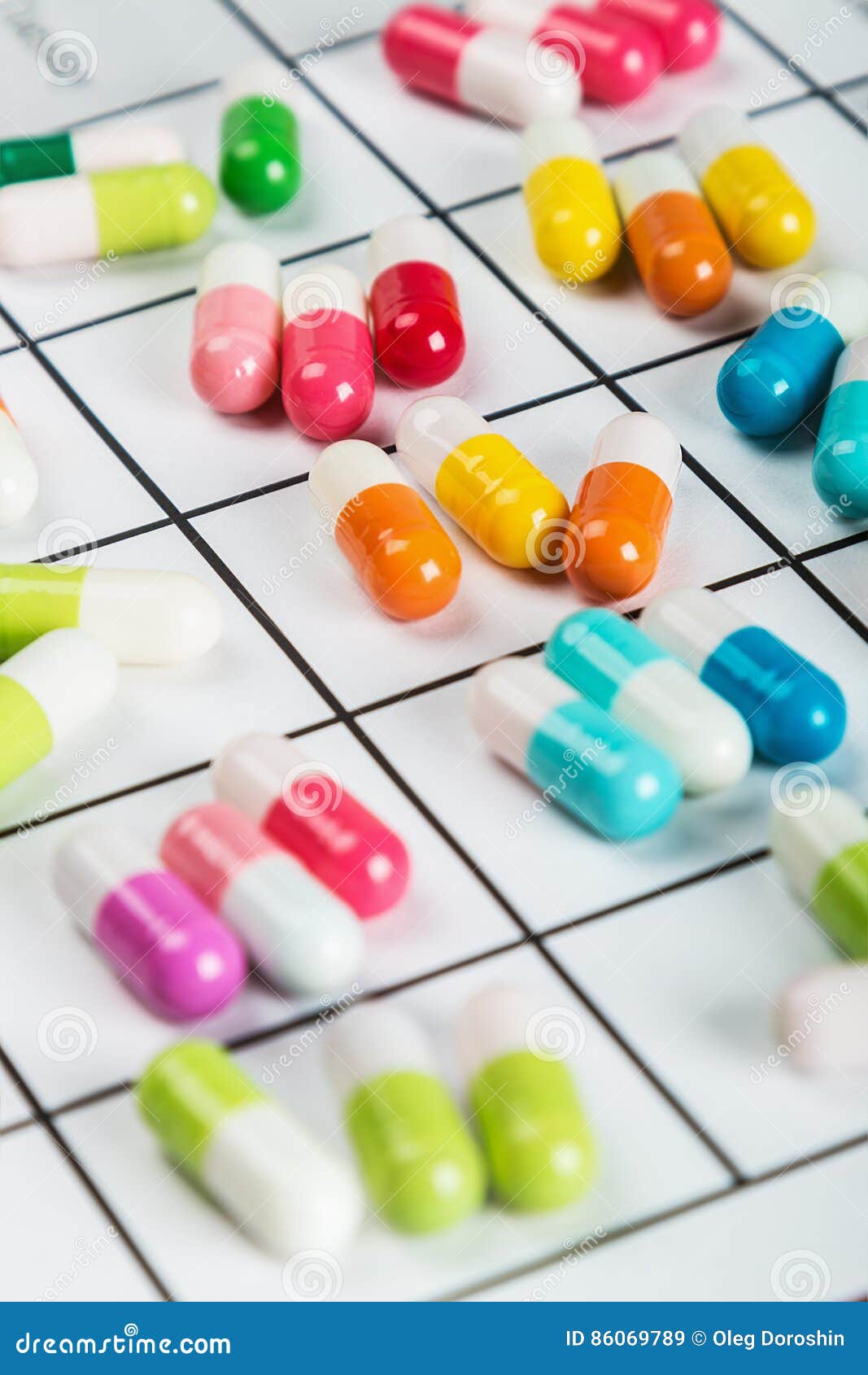 Different Color Tablets and Pills Stock Image - Image of doctor ...