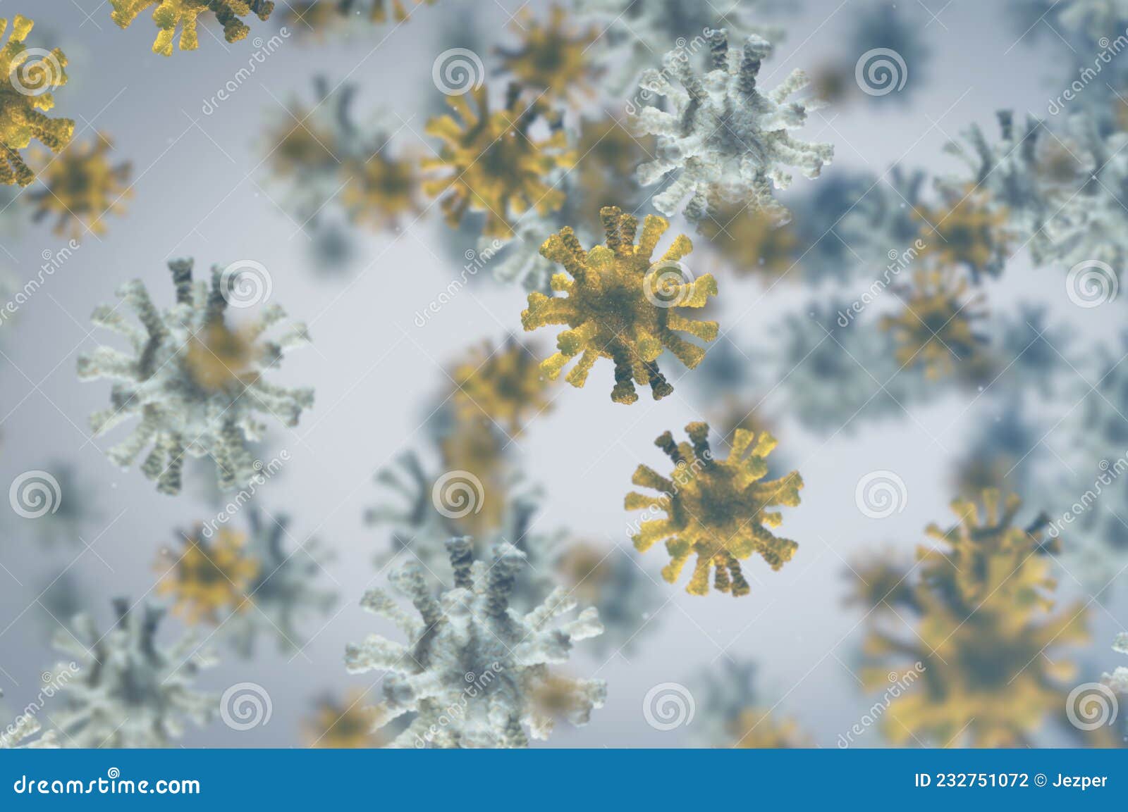 Different color viruses stock illustration. Illustration of human ...