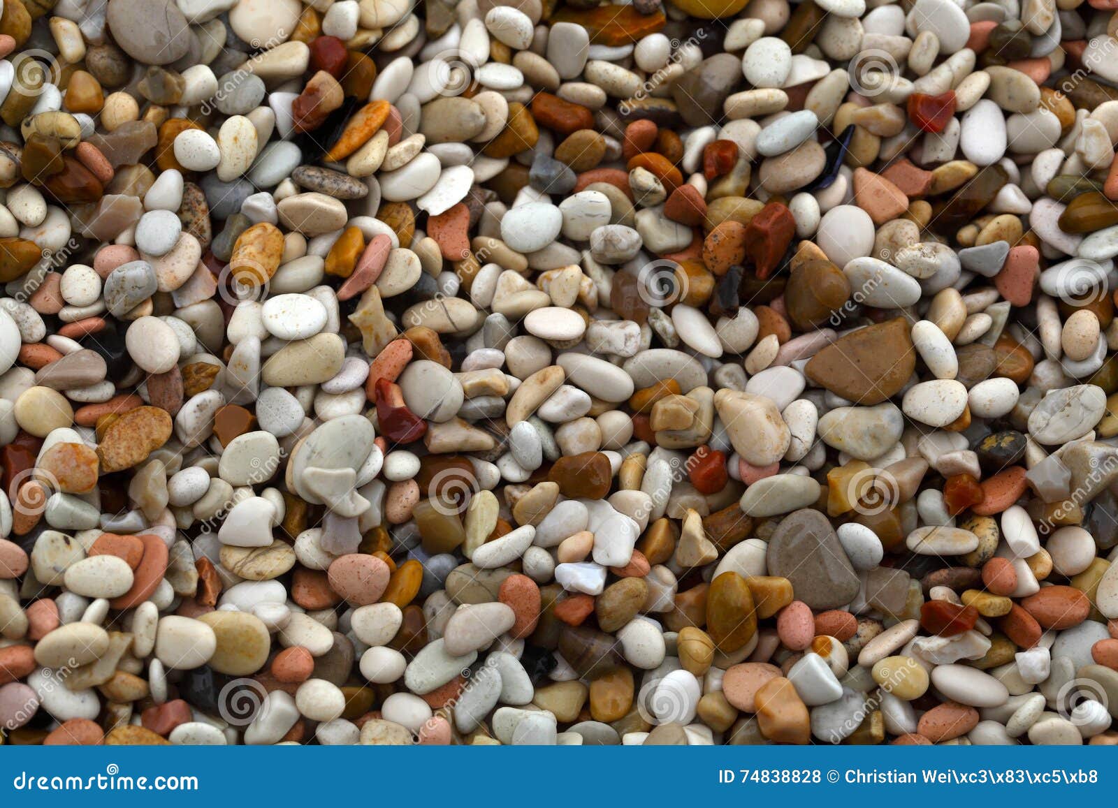 Different Colored Beach Pebbles Stock Photo - Image of sand, stones ...