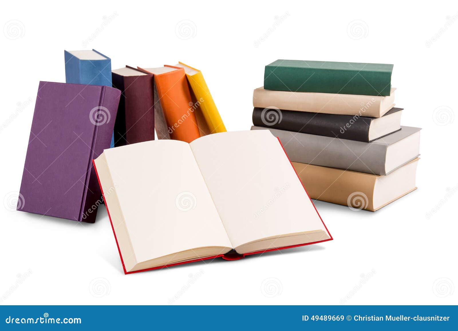 Different colored books stock image. Image of books, idea - 49489669